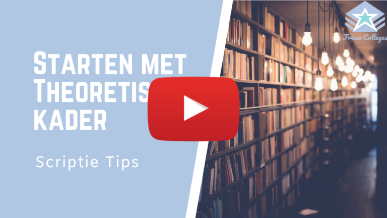 Starten met het THEORETISCH KADER - Literatuuronderzoek ...